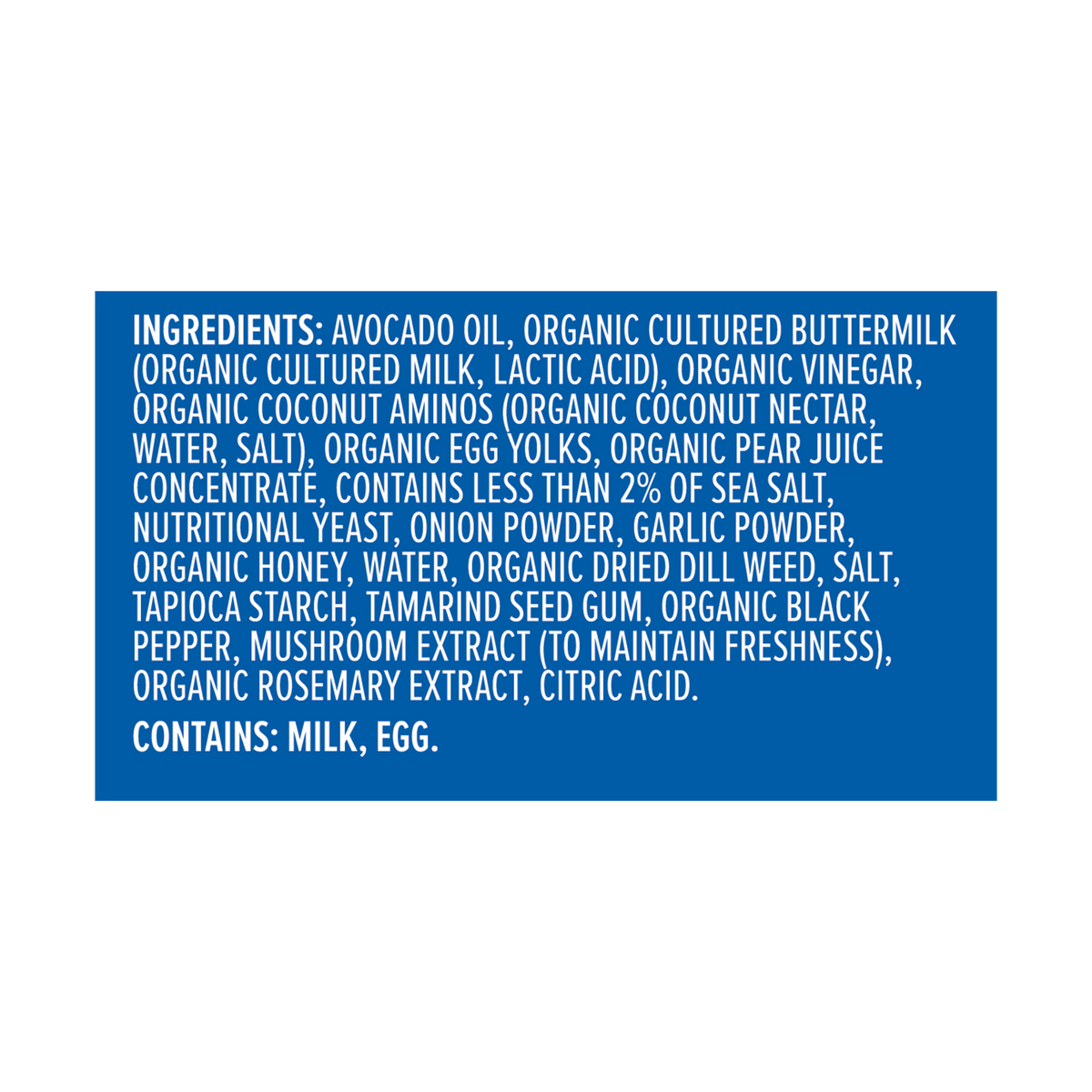 Primal Kitchen Grass-Fed Dairy Buttermilk Ranch Dressing