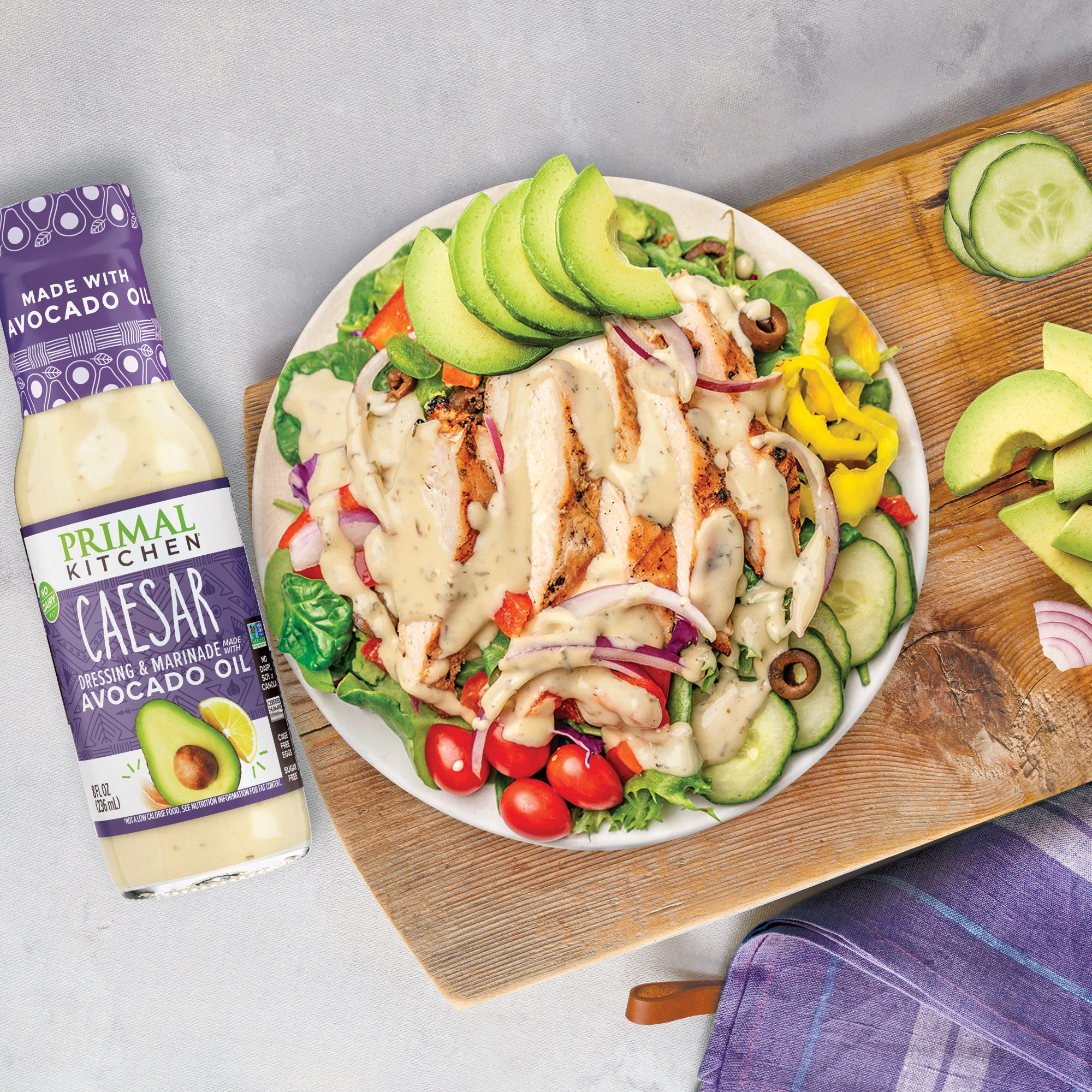 Caesar Dressing made with Avocado Oil: Keto, No-Dairy, Paleo, Whole30 ...