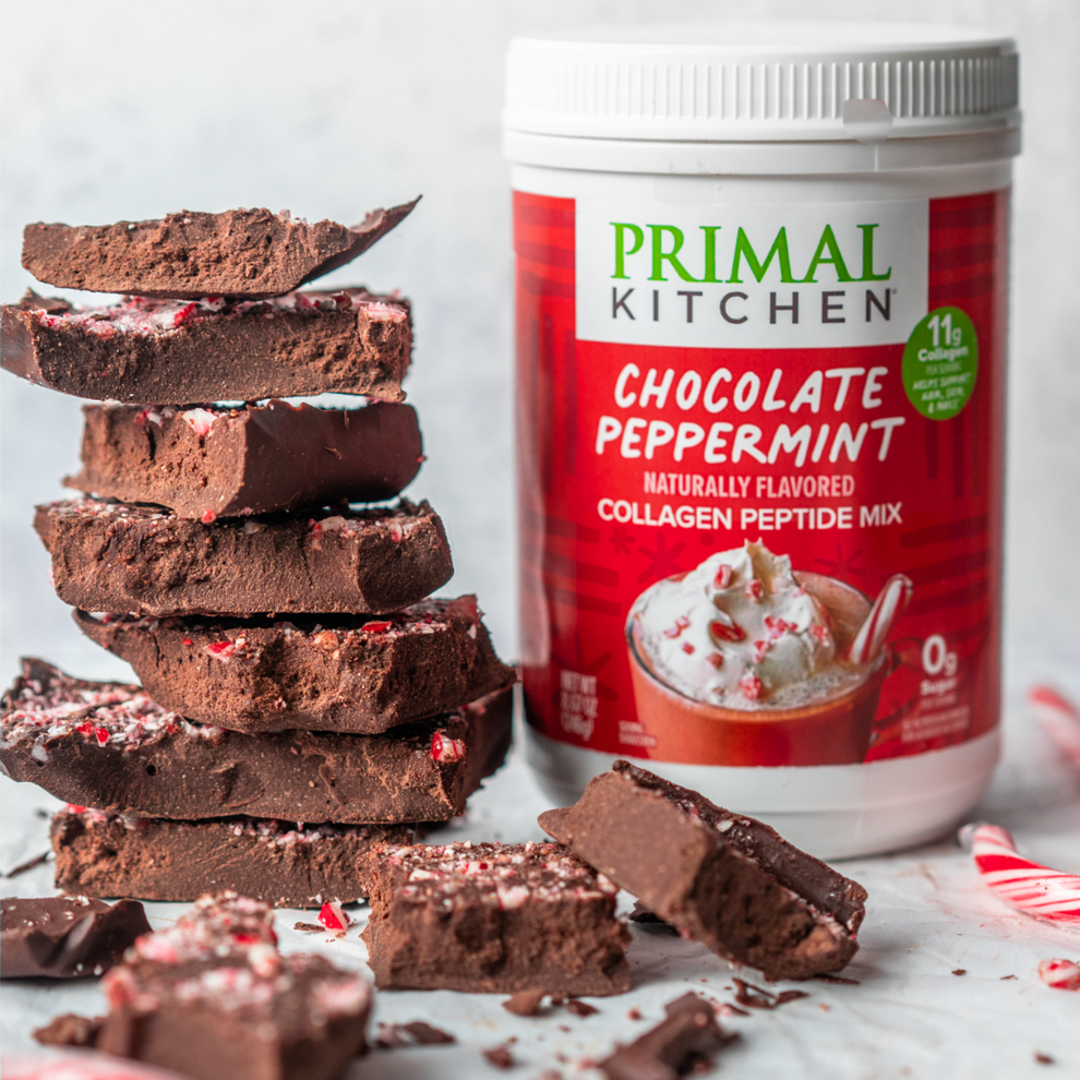Collagen Peptides | Chocolate Peppermint Collagen Drink Mix | Primal ...