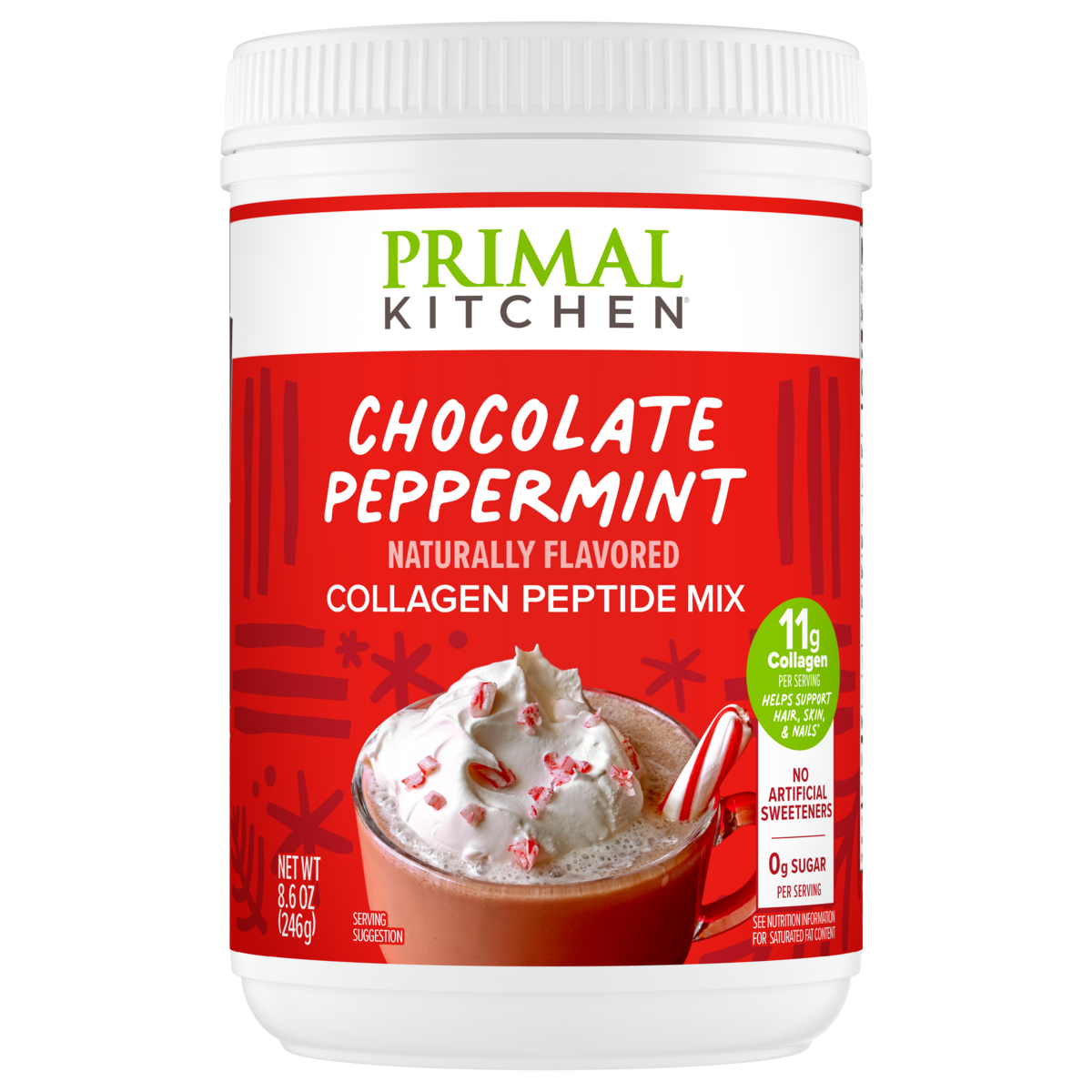 Collagen Peptides | Chocolate Peppermint Collagen Drink Mix | Primal ...