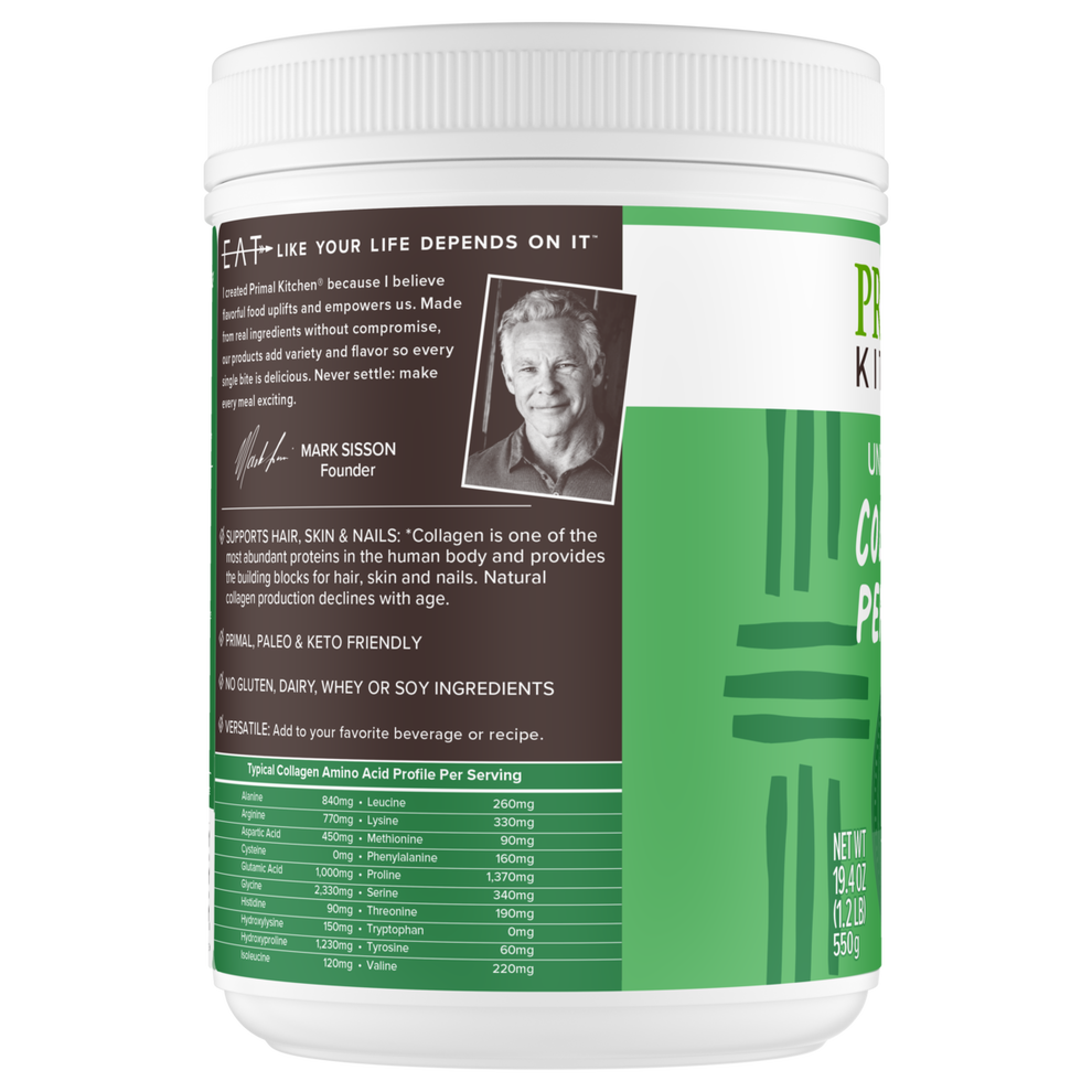 Unflavored Collagen Peptides | Keto Collagen Powder Drink Mix | Primal ...