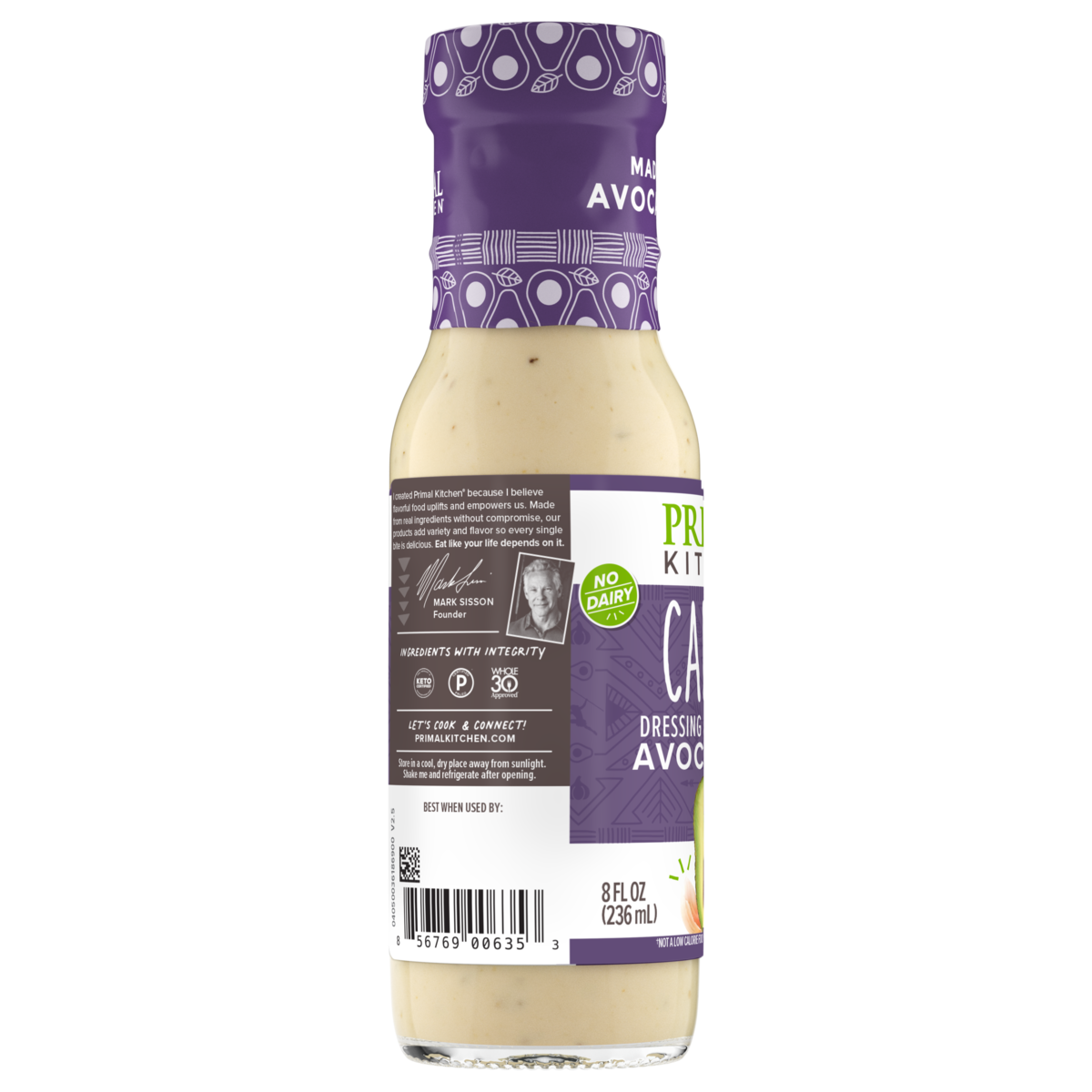 Caesar Dressing made with Avocado Oil: Keto, No-Dairy, Paleo, Whole30 ...