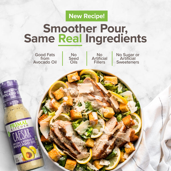 Caesar Dressing made with Avocado Oil: Keto, No-Dairy, Paleo, Whole30 ...