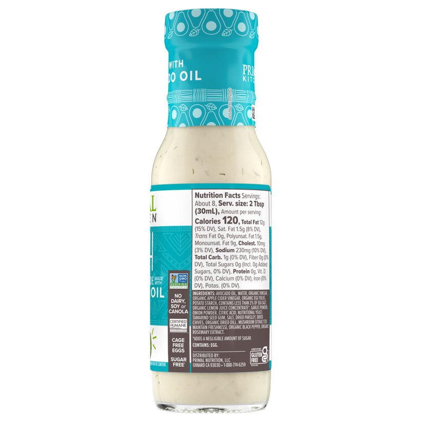 Ranch Dressing: Keto, Whole30, Paleo, Sugar Free, No Dairy | Primal Kitchen