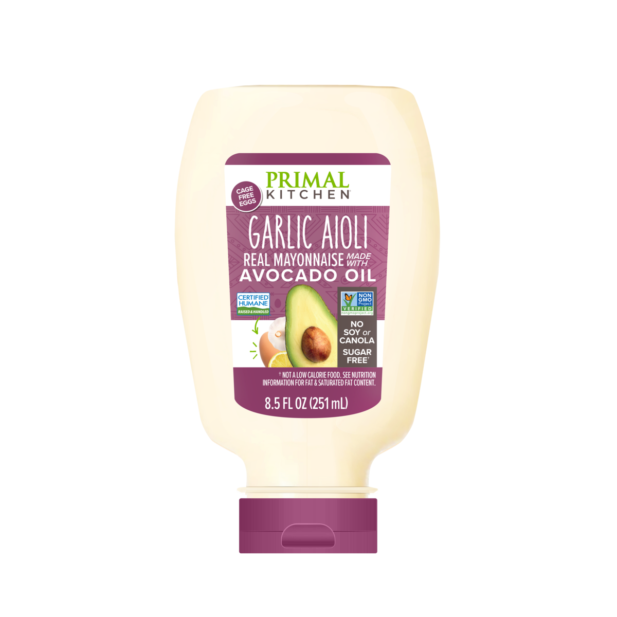 Garlic Aioli Mayo Squeeze Bottle: Avocado Oil, Whole30, Keto | Primal ...