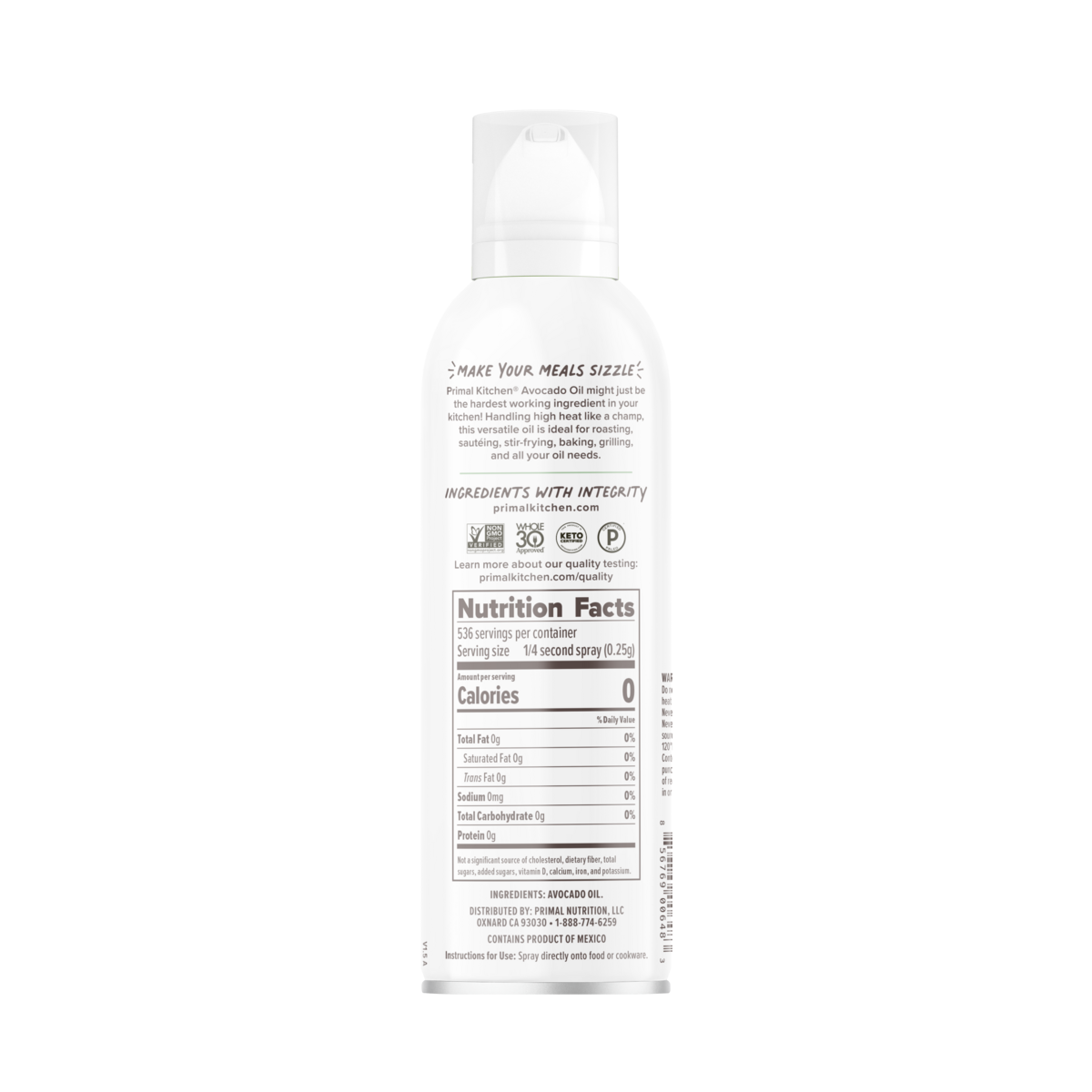 Pure Avocado Oil Spray for High Heat Cooking & Baking | Quality Tested ...