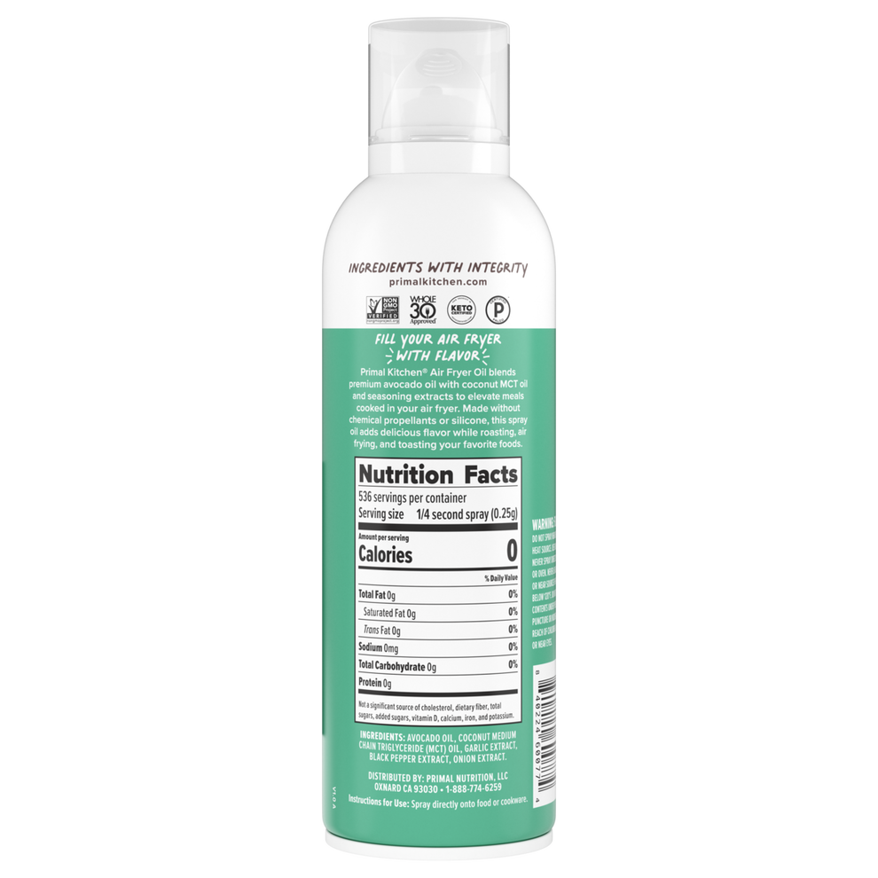 Air fryer oil spray | Seasoned cooking oil | Primal Kitchen