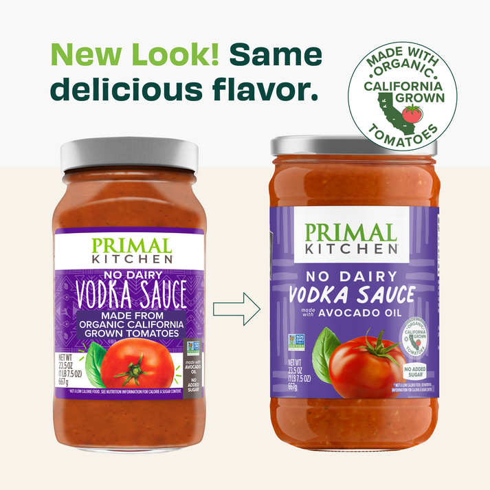 No-Dairy Vodka Sauce | Vegan, Gluten Free Pasta Sauce | Primal Kitchen
