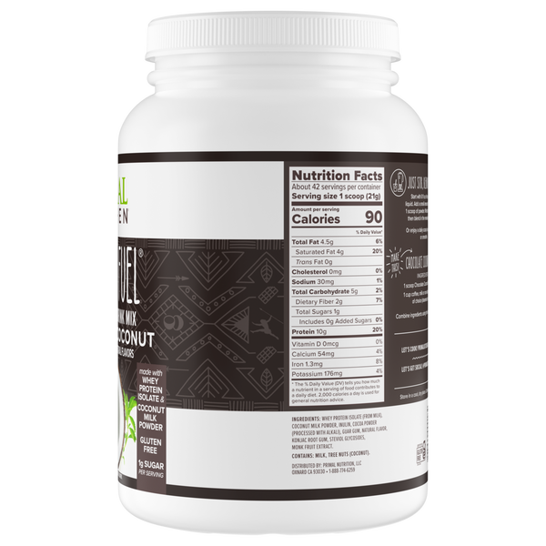 Chocolate Whey Protein Powder: Keto, Paleo, Gluten Free | Primal Fuel ...