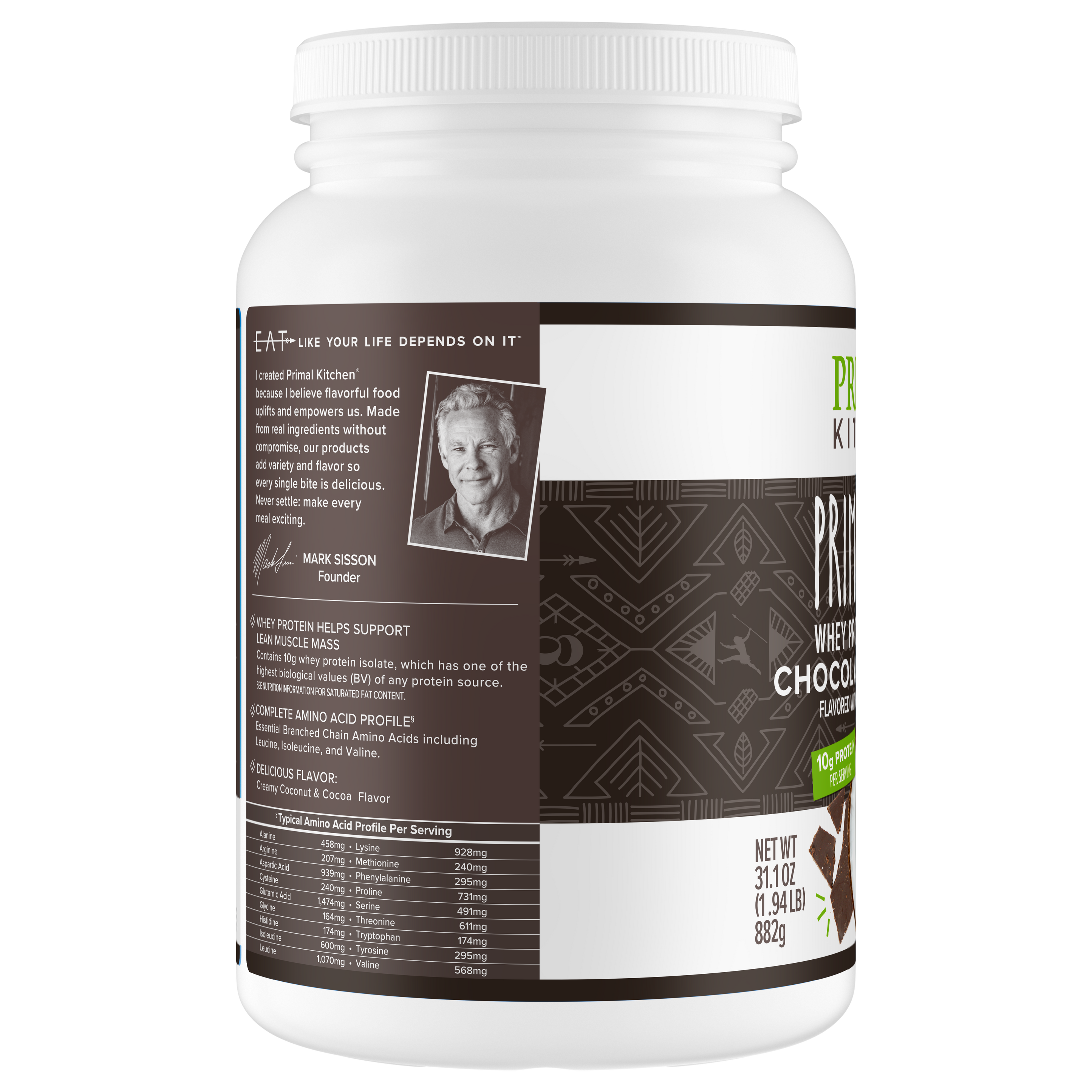 Chocolate Whey Protein Powder: Keto, Paleo, Gluten Free | Primal Fuel ...