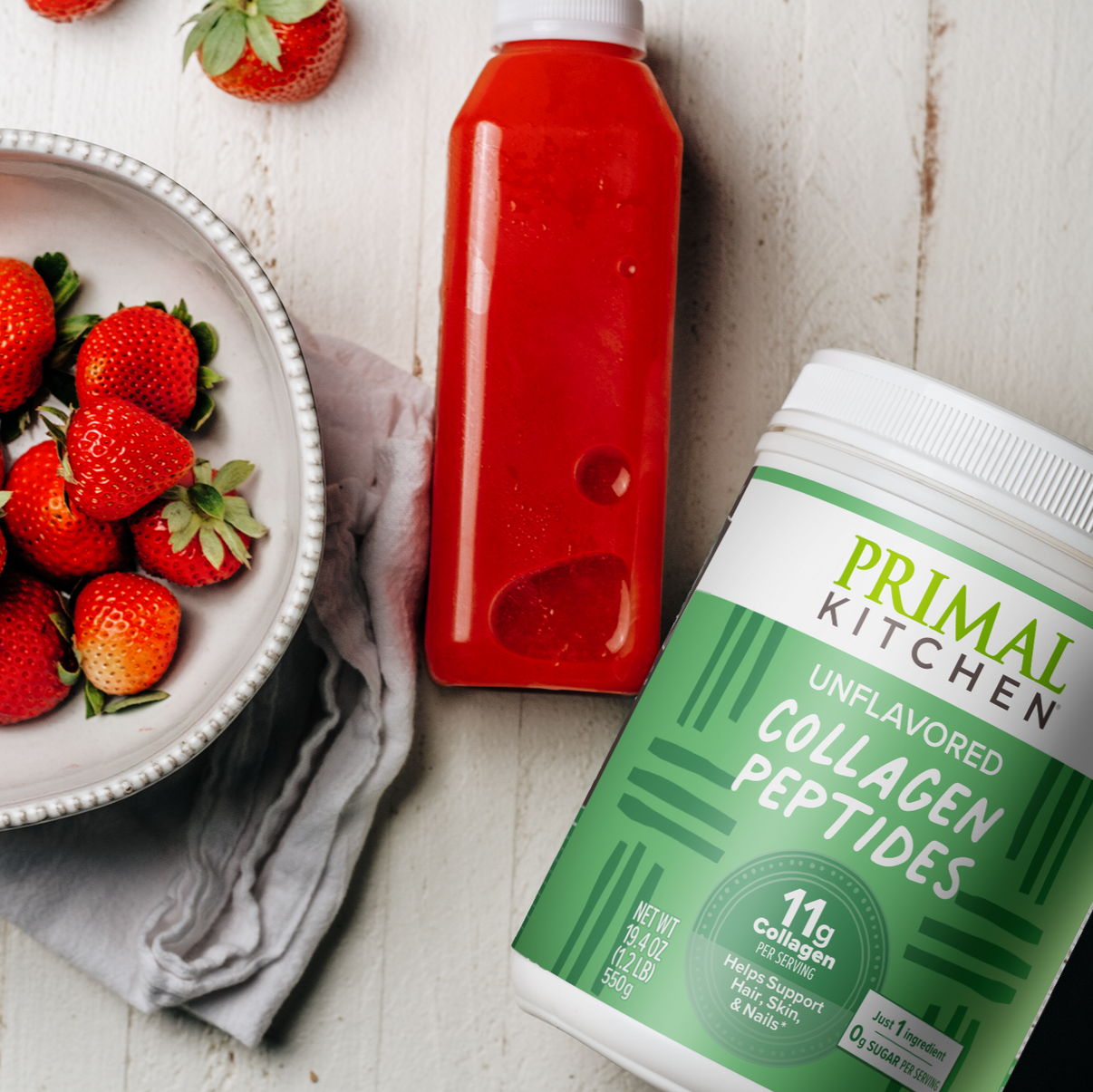 Unflavored Collagen Peptides | Keto Collagen Powder Drink Mix | Primal ...