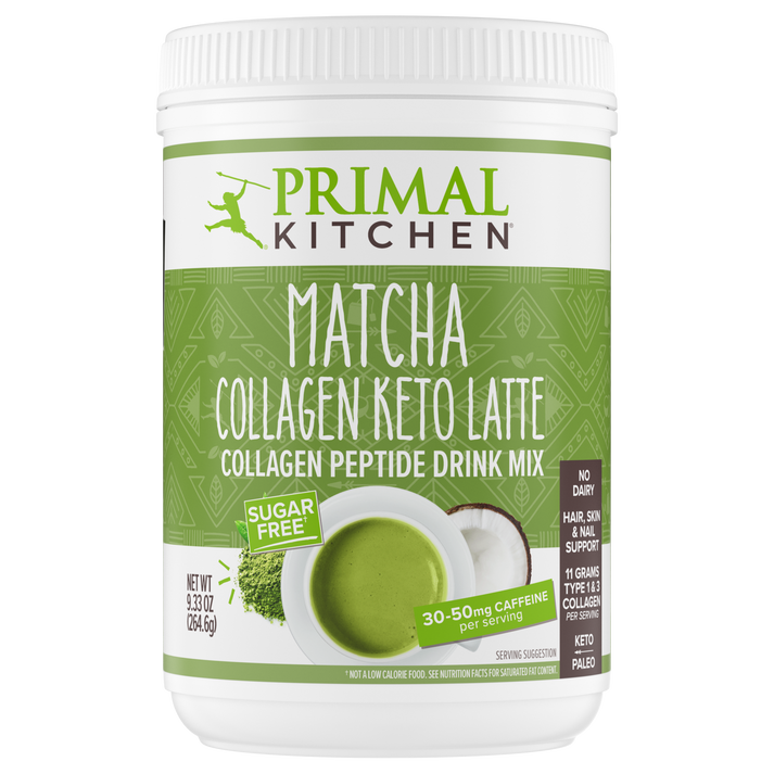 Matcha Keto Latte with Collagen Peptides: Keto Collagen Drink | Primal ...
