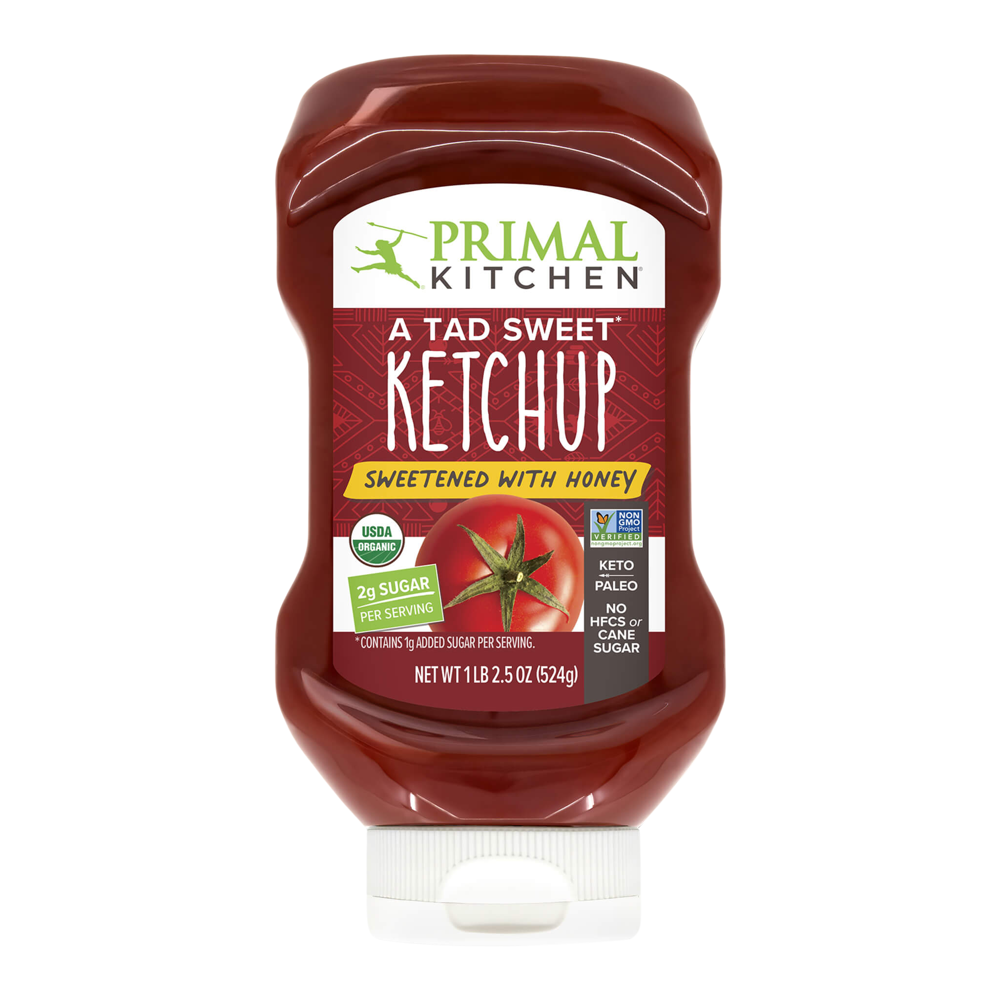 A Tad Sweet Squeeze Ketchup: Sweetened with Organic Honey | Primal Kitchen
