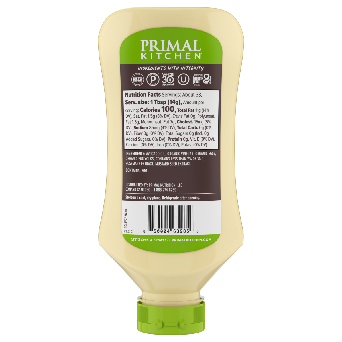 Squeeze Mayo with Avocado Oil: Whole30, Keto, Paleo | Primal Kitchen