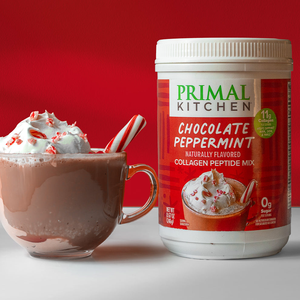 Collagen Peptides | Chocolate Peppermint Collagen Drink Mix | Primal ...